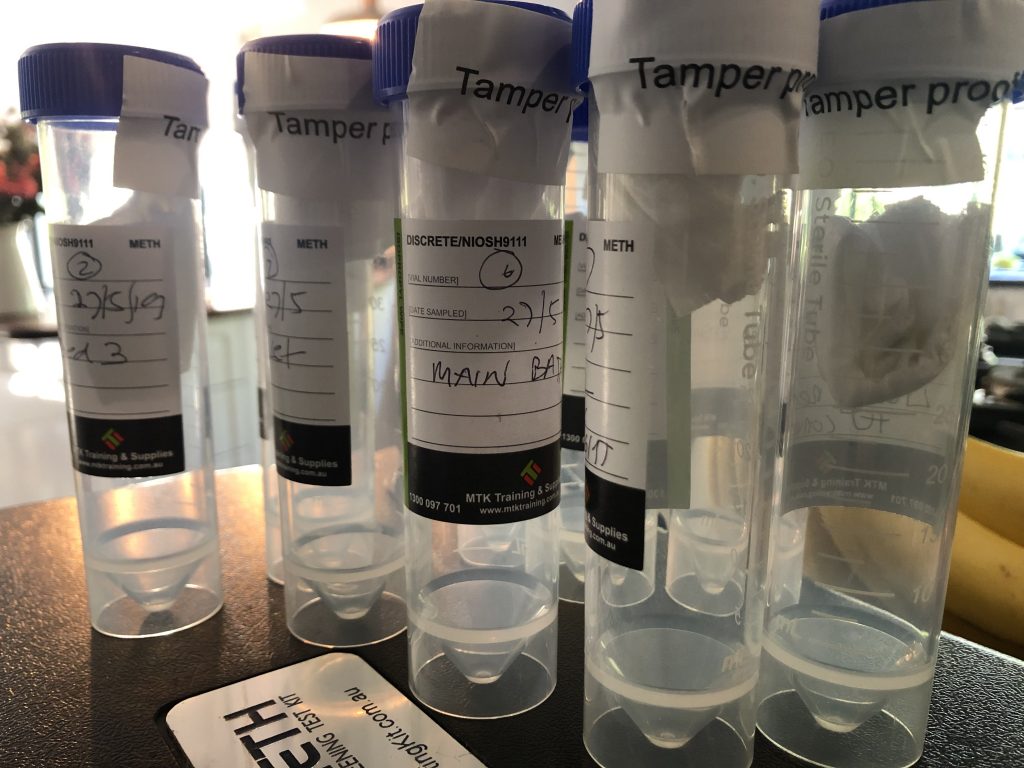 Tamper Proof Tape for Lab Vials - Niosh 9111 Wipe Sampling Best Practice